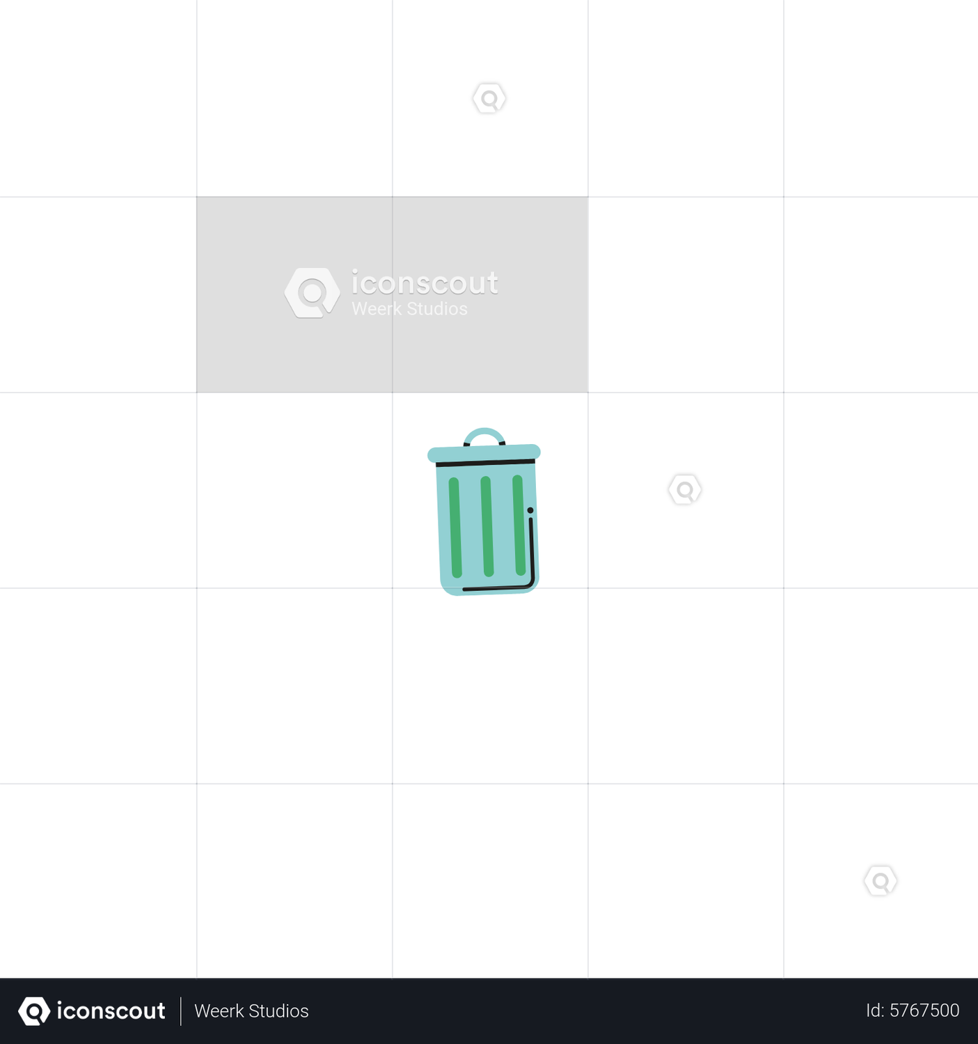 Trash Bin Animation by Weerk Studios | LottieFiles