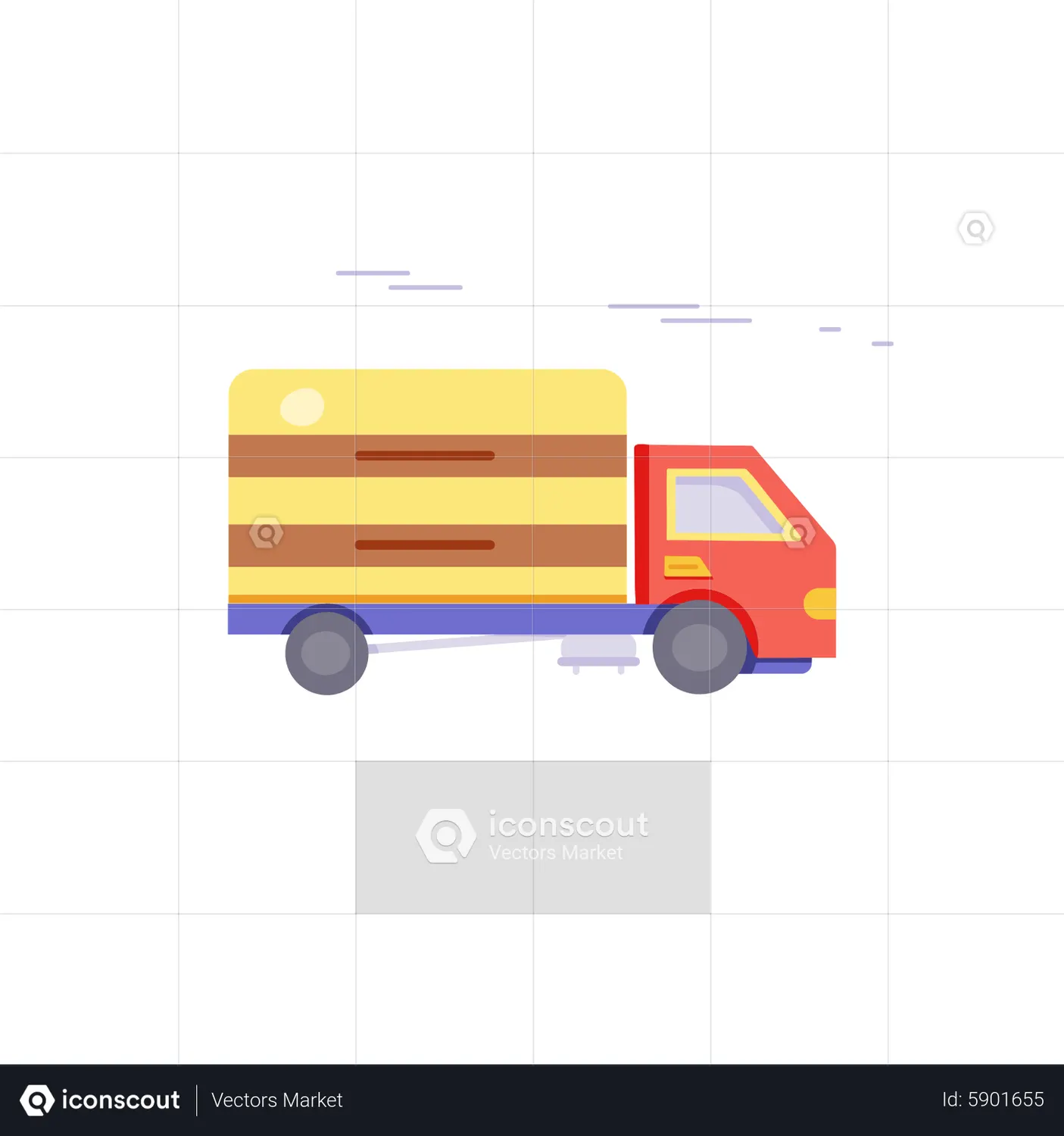 Truck Animated Icon download in JSON, LOTTIE or MP4 format