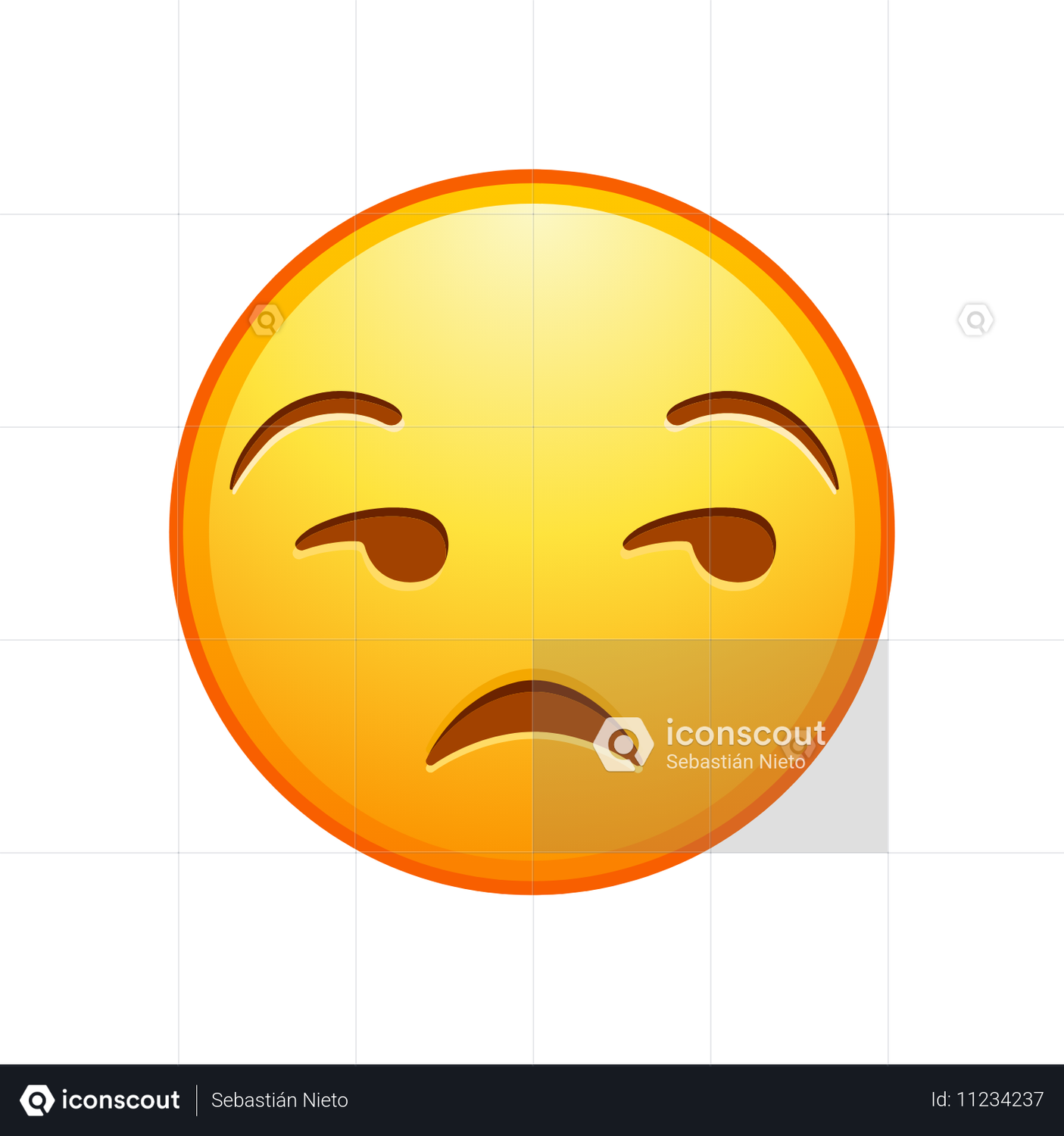 Unamused Face Emoji 애니메이션 by Sebastián Nieto | LottieFiles