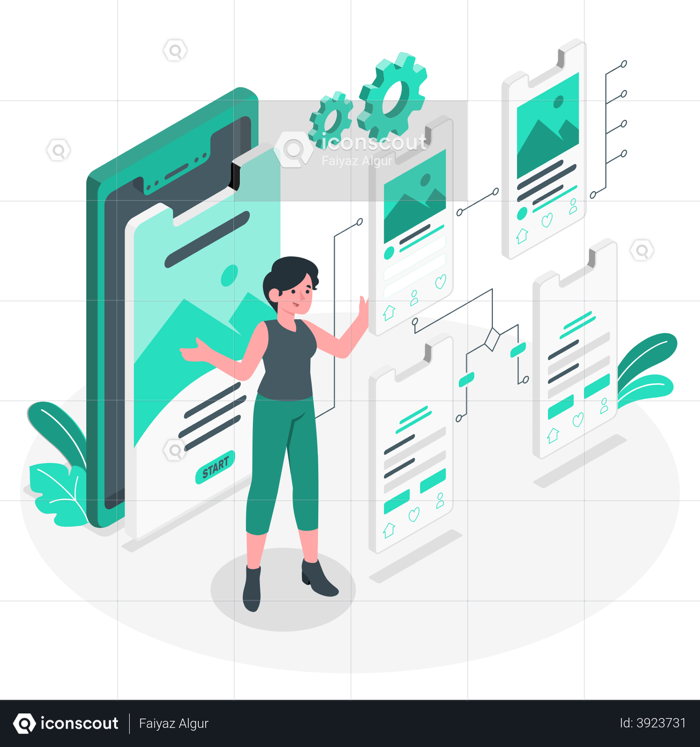 User Flow Of Mobile App Animation By Faiyaz Algur Lottiefiles