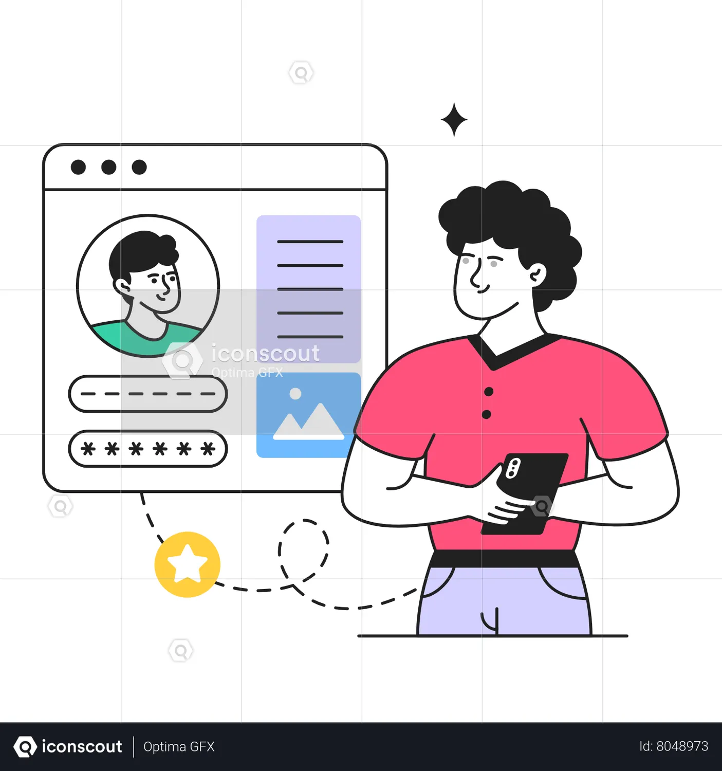 User Profile Animation Free Download E Commerce And Shopping Animations Iconscout