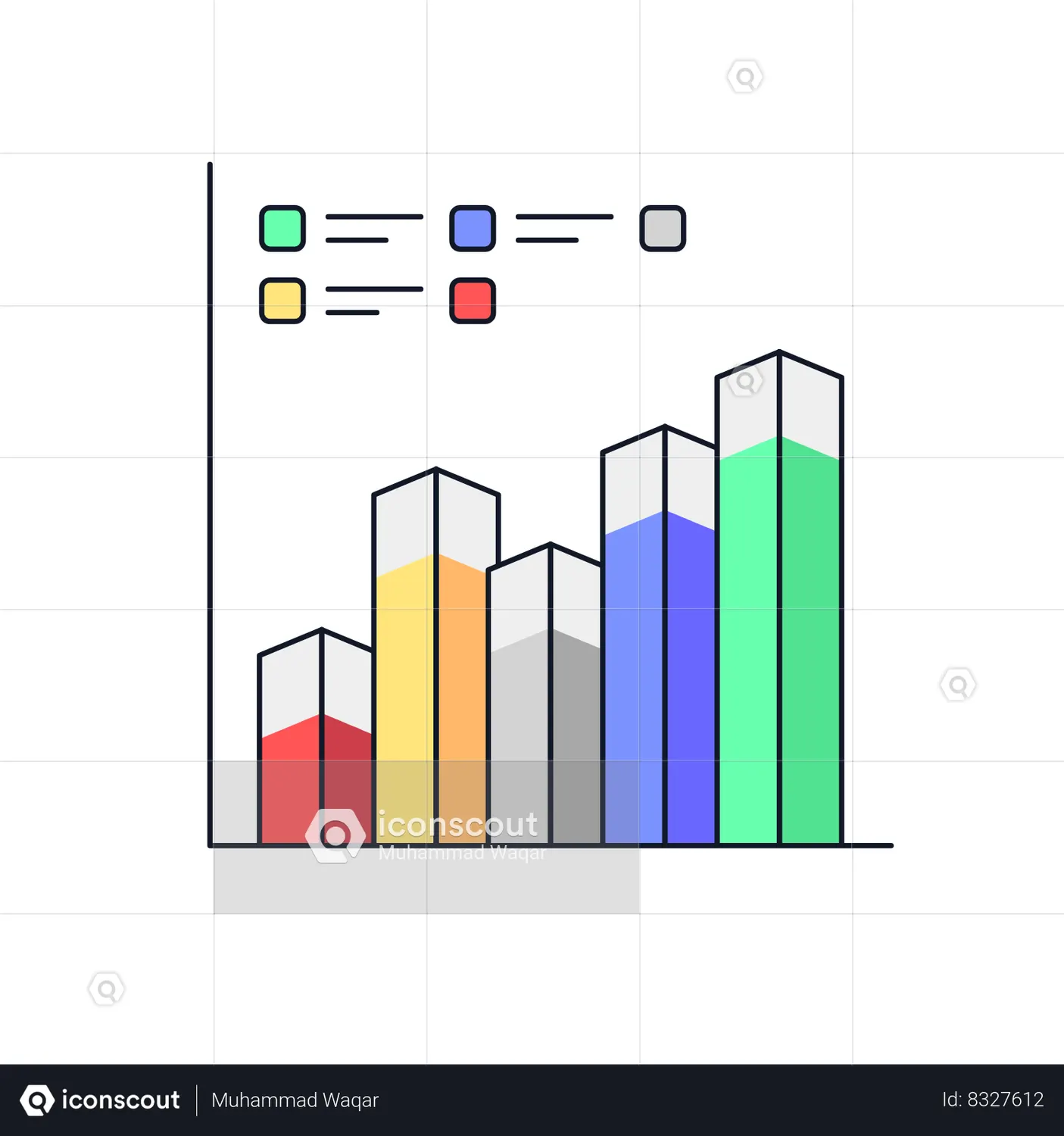 Vertical Bar Graph Logo Definition-Charts And Graphs-Bar Graph