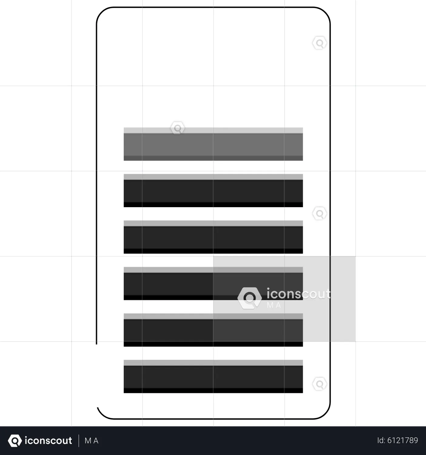 Vertical Progress Bar Animated Icon Download In Json Lottie Or Mp4 Format