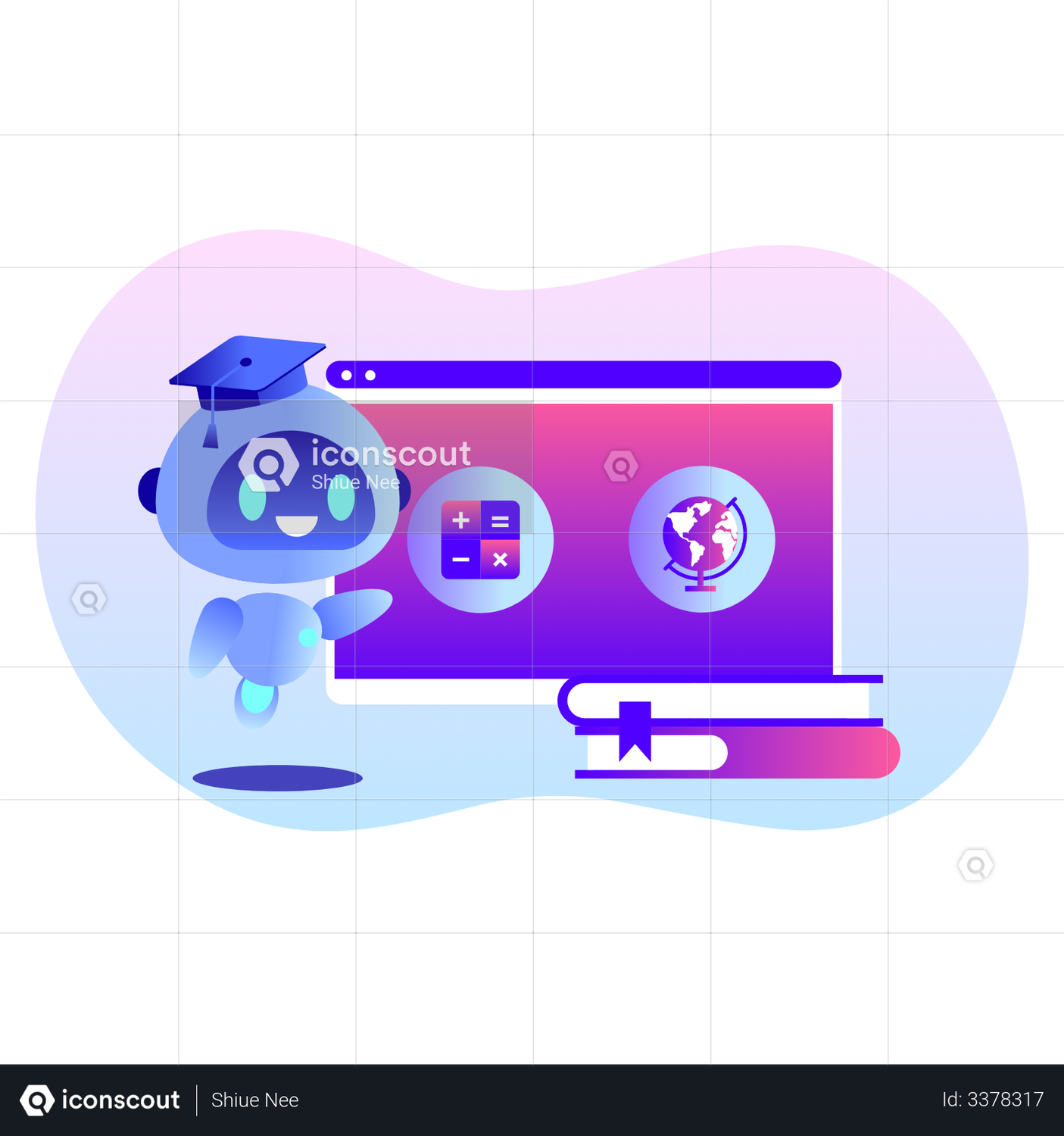 Virtual online bot teacher for e-learning and e-teaching Animation by ...