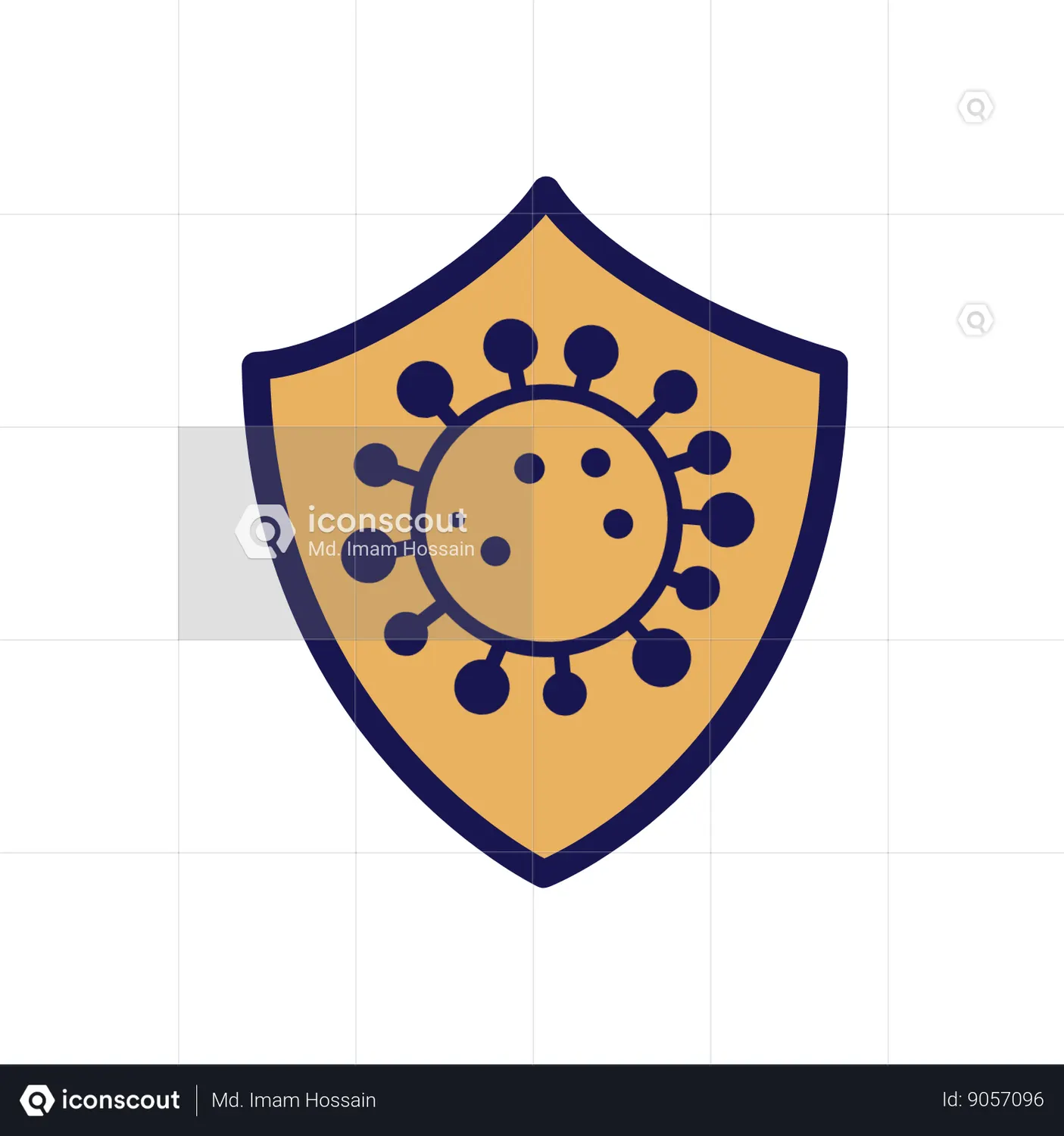 Virus Shield Animated Icon download in JSON, LOTTIE or MP4 format