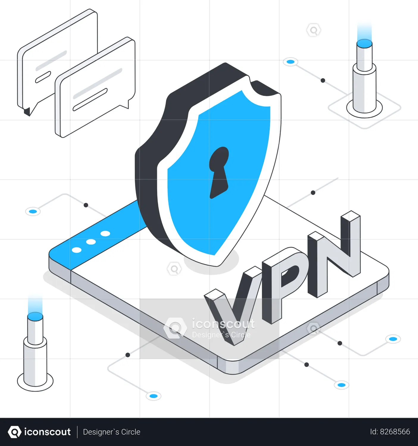 Vpn Security Animation Free Download Design And Development Animations Iconscout