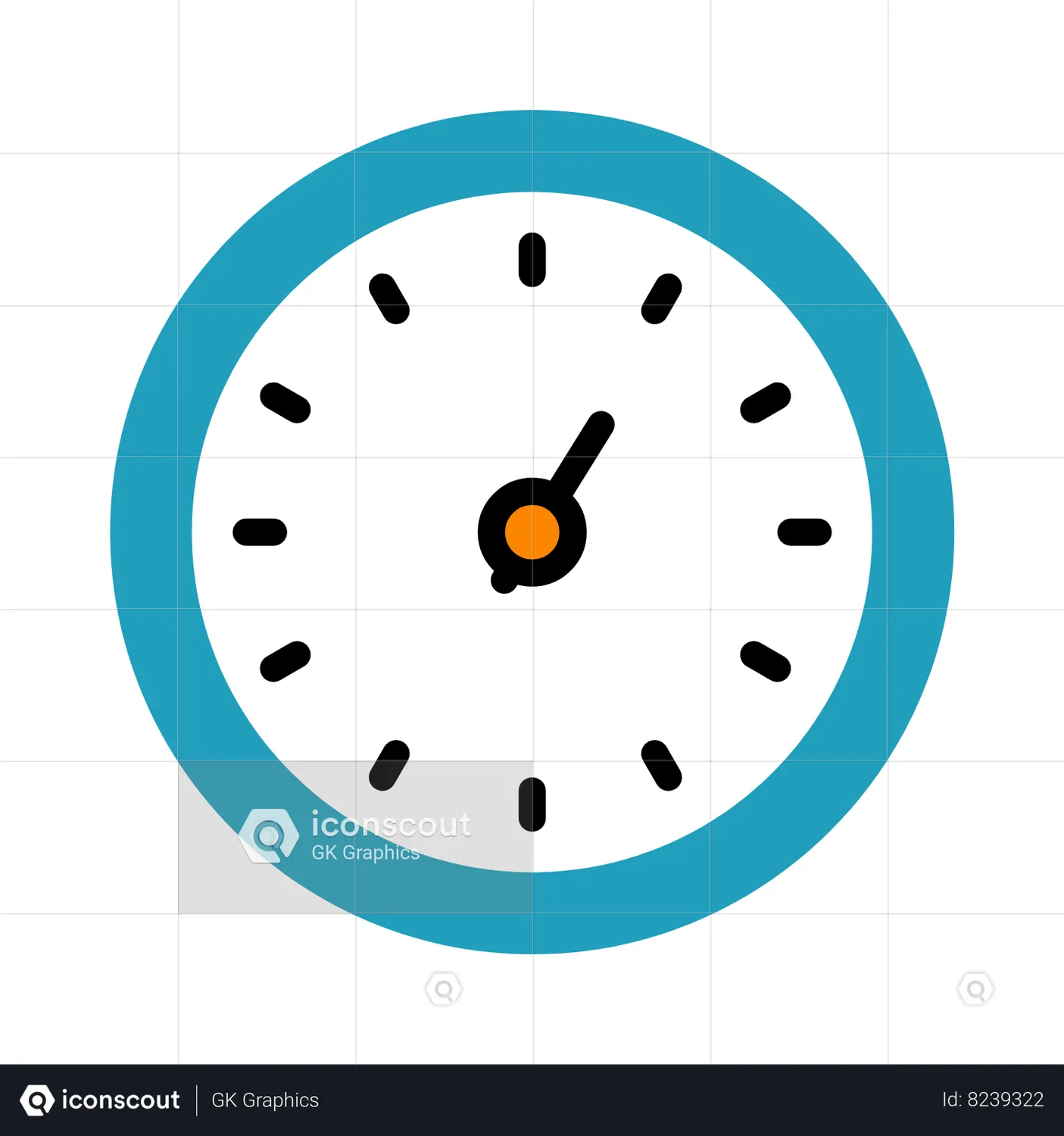 Wall clock Animated Icon download in JSON, LOTTIE or MP4 format