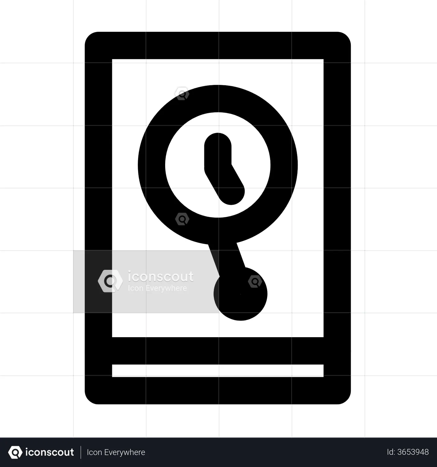 Wall Clock Animated Icon download in JSON, LOTTIE or MP4 format