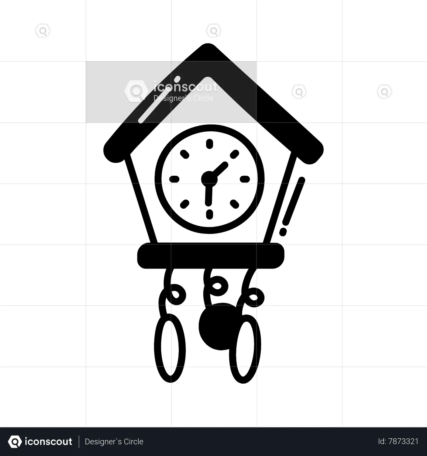 Wall Clock Animated Icon download in JSON, LOTTIE or MP4 format
