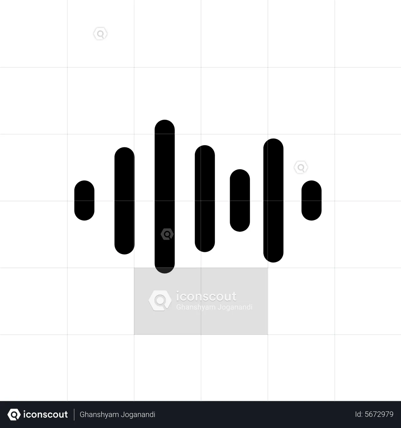 Waveform Animated Icon download in JSON, LOTTIE or MP4 format