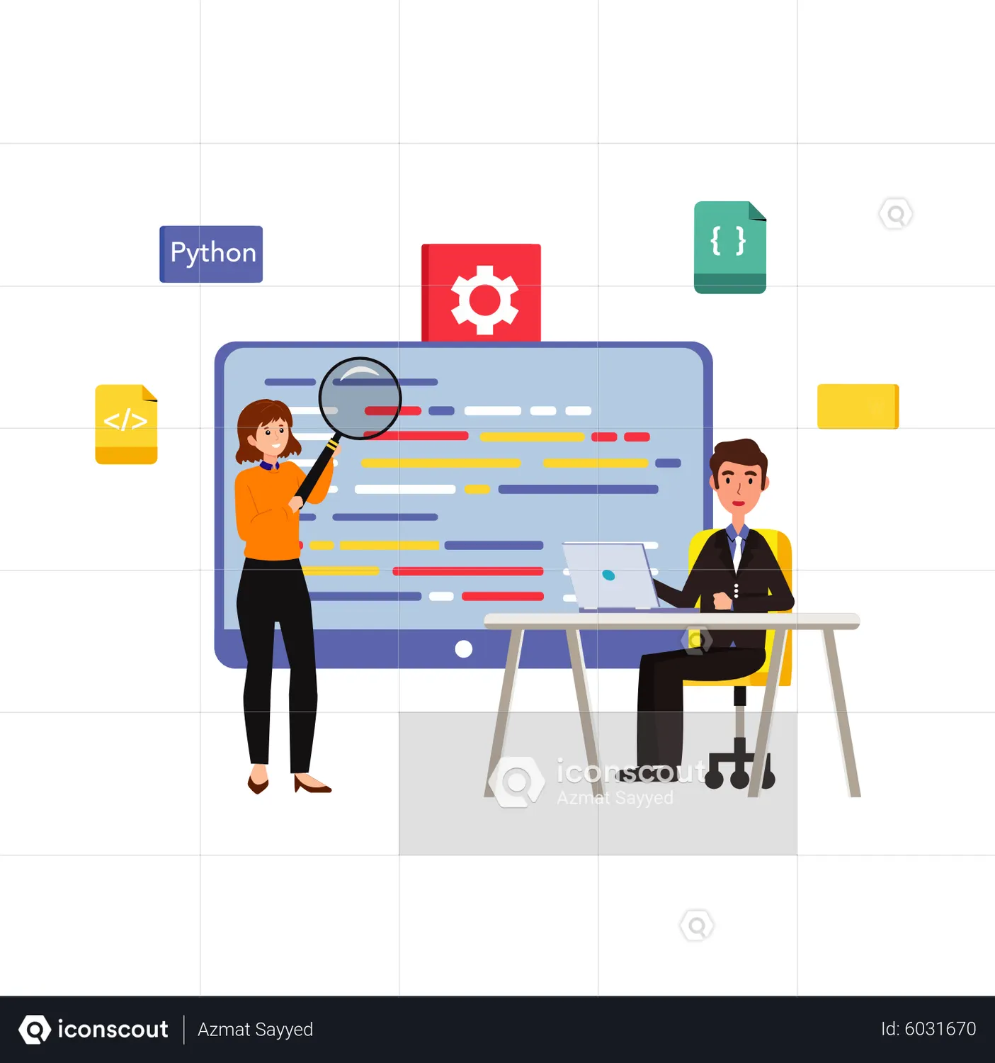 Web Developer Team Animation - Free Download Design & Development ...
