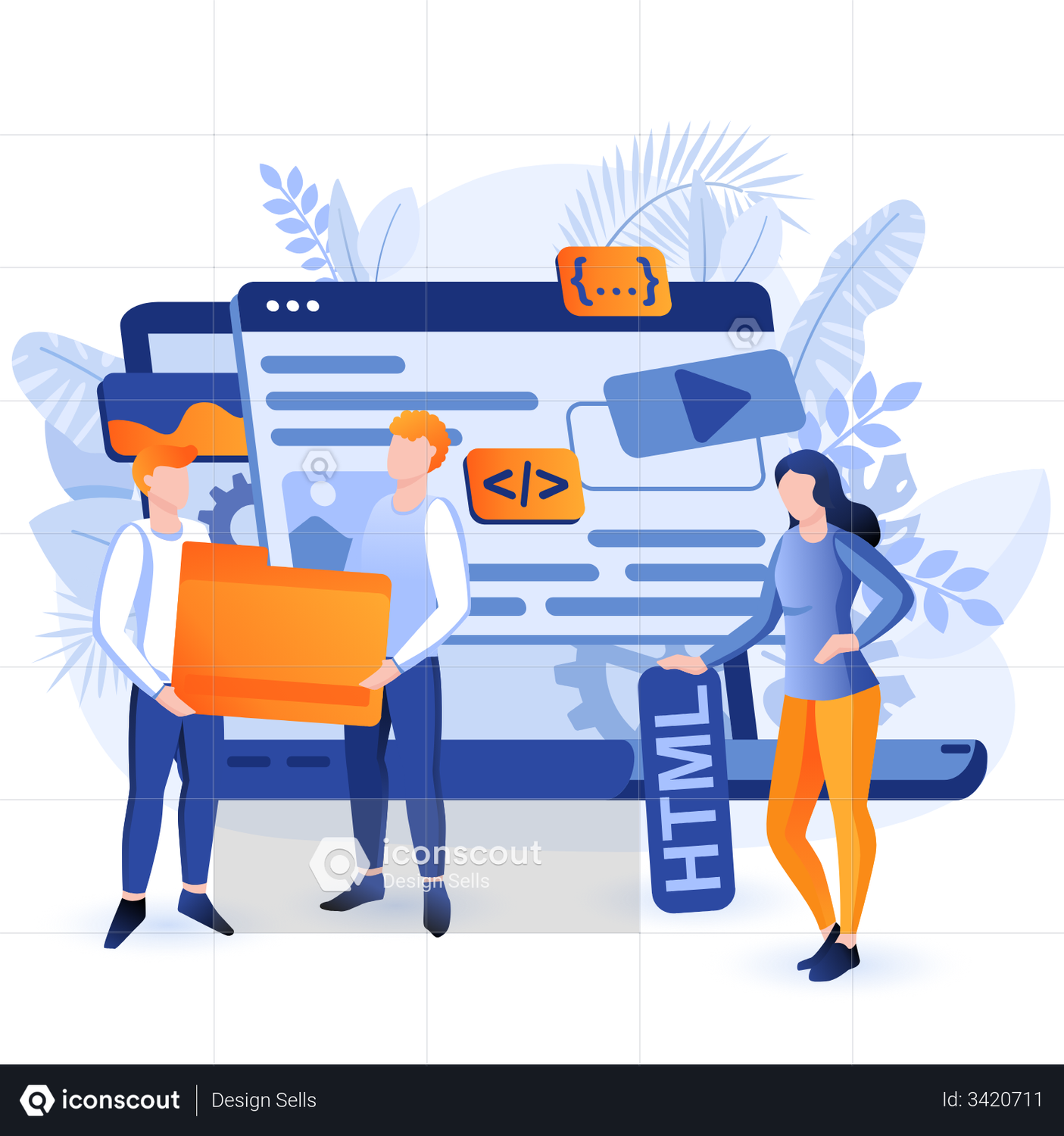 Web Development Animation by Design Sells | LottieFiles