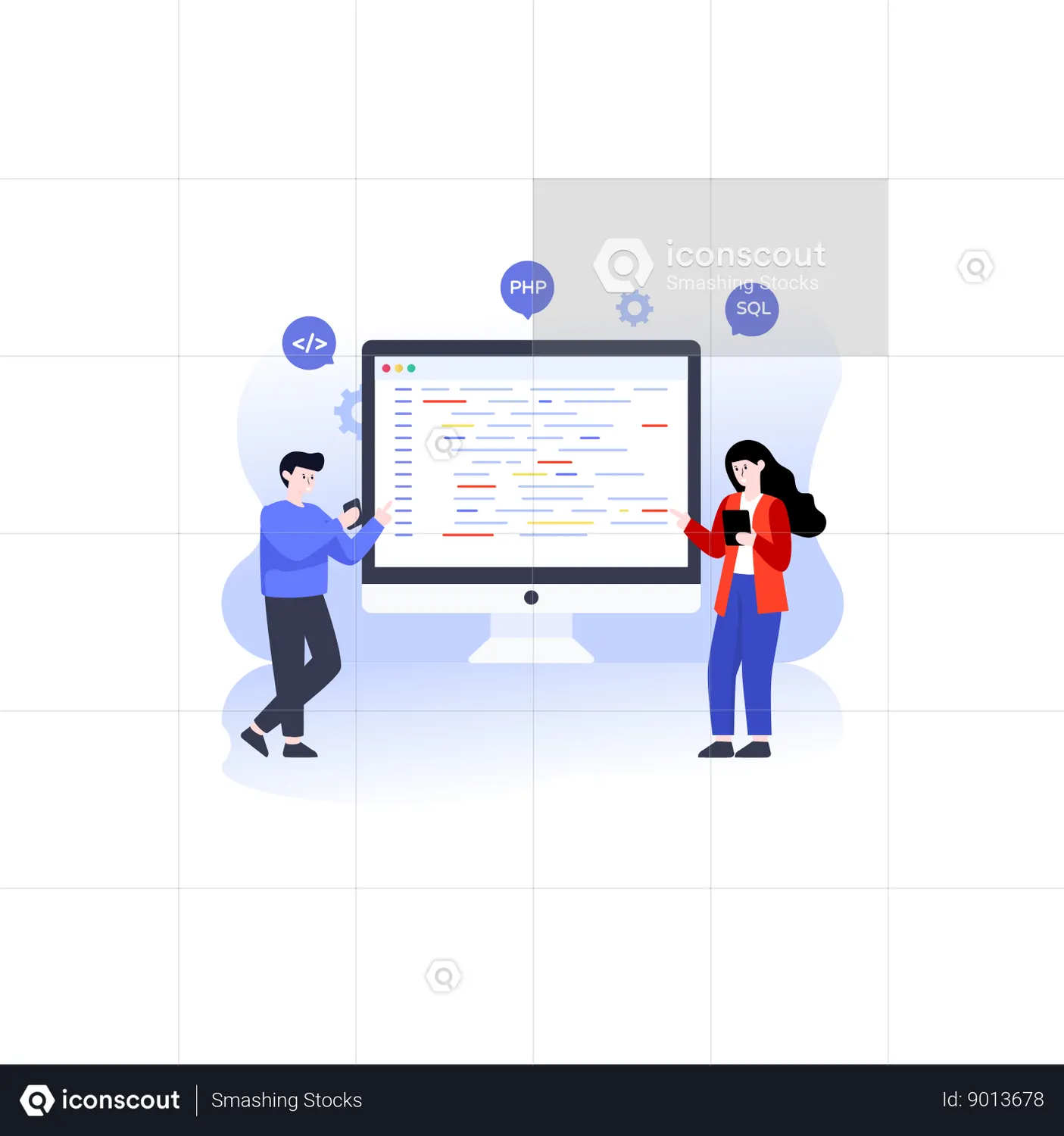Web Programming Animated Illustration download in JSON, LOTTIE or MP4 ...