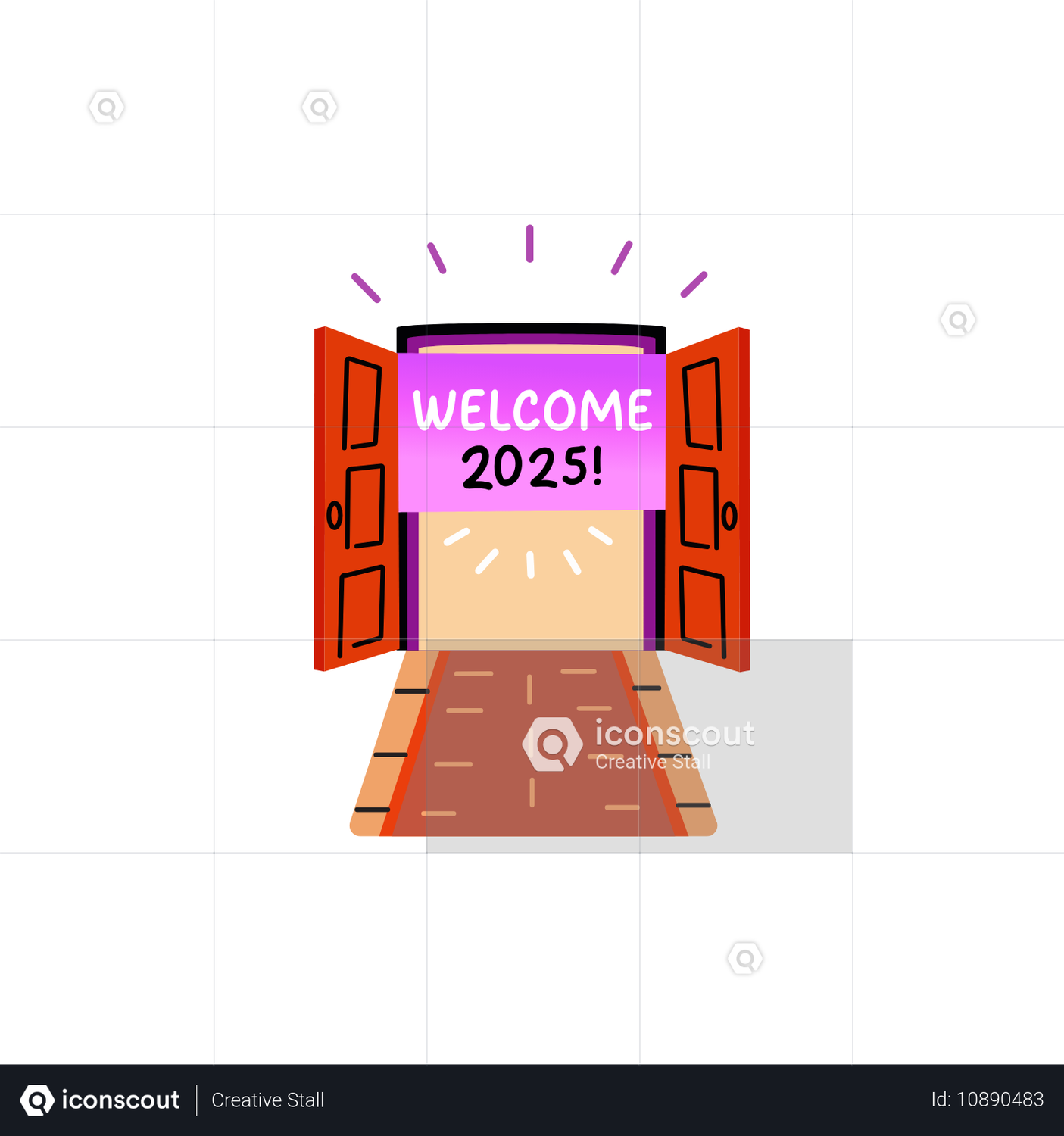 Welcoming 2025 Animation by Creative Stall | LottieFiles