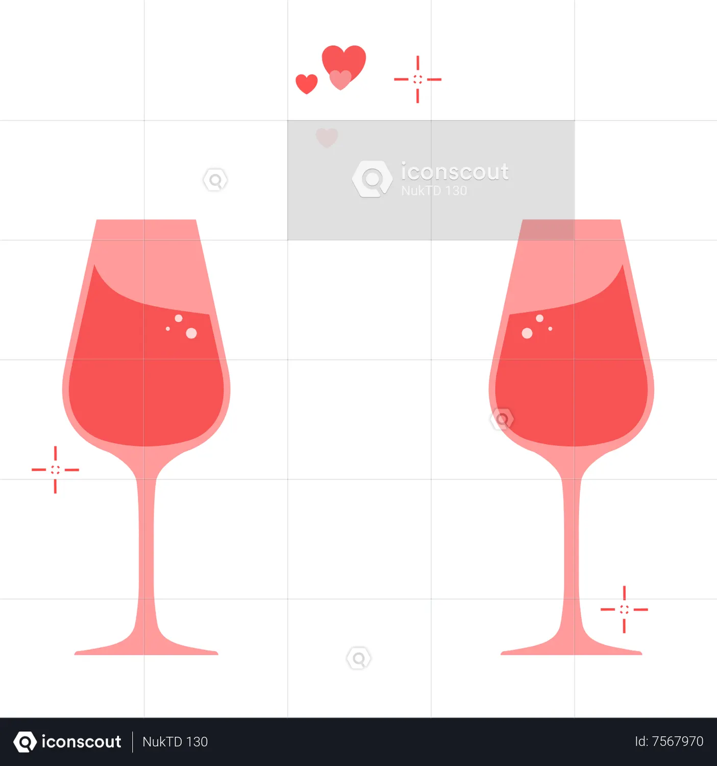 Wine Glass Love Animated Icon Download In Json Lottie Or Mp4 Format
