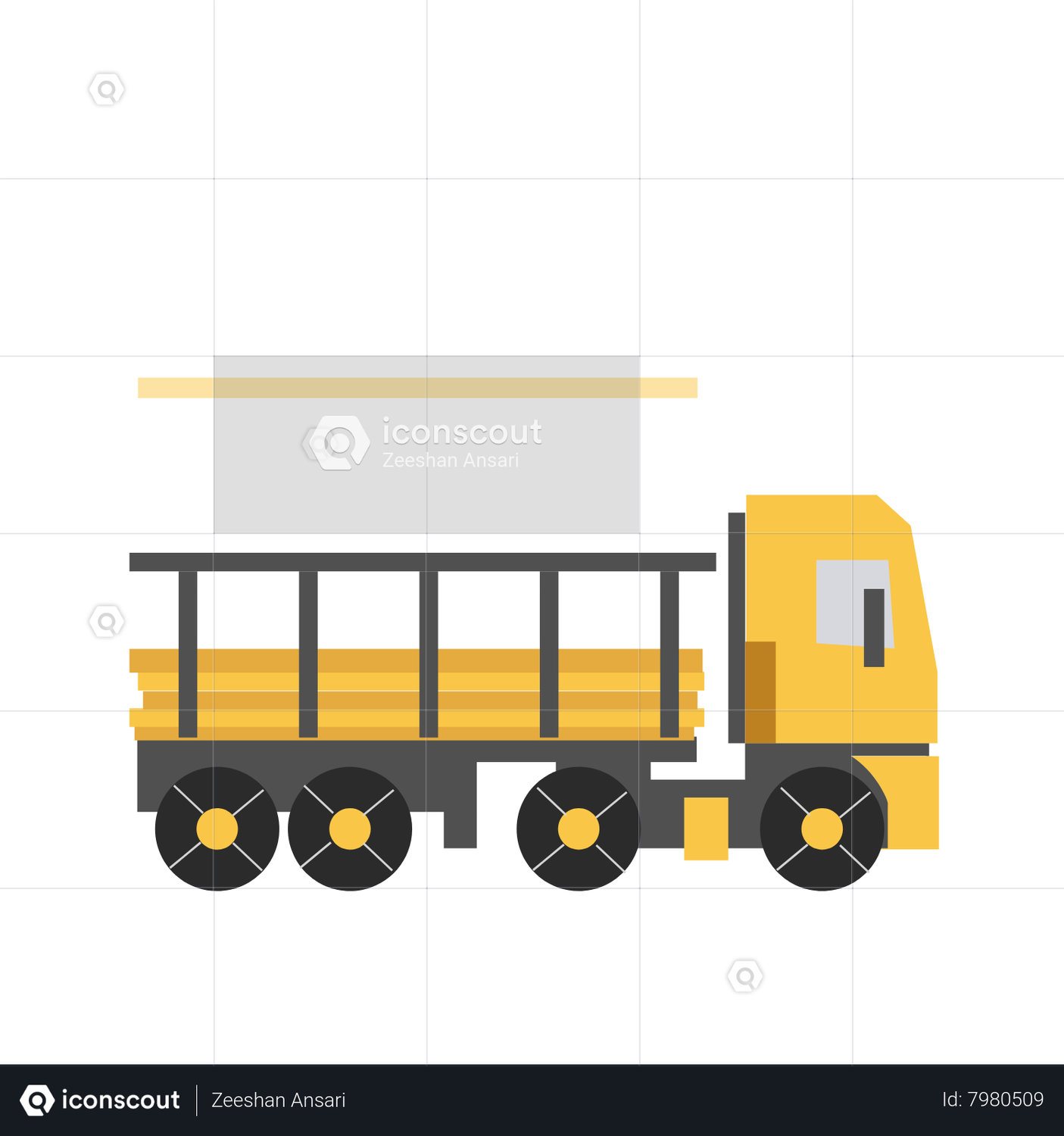 Wood Log Truck Logistics Animation by Zeeshan Ansari | LottieFiles