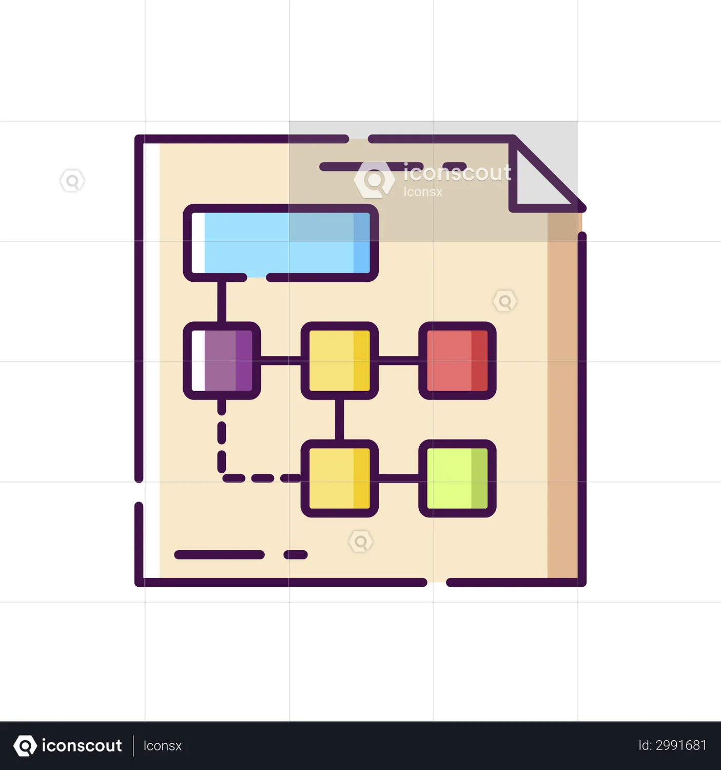 Workflow Animated Icon Download In Json Lottie Or Mp4 Format