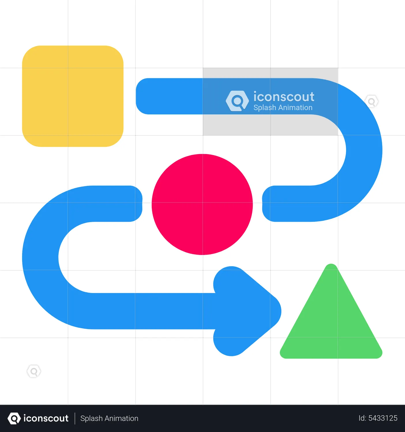 Workflow Animated Icon Download In Json Lottie Or Mp4 Format