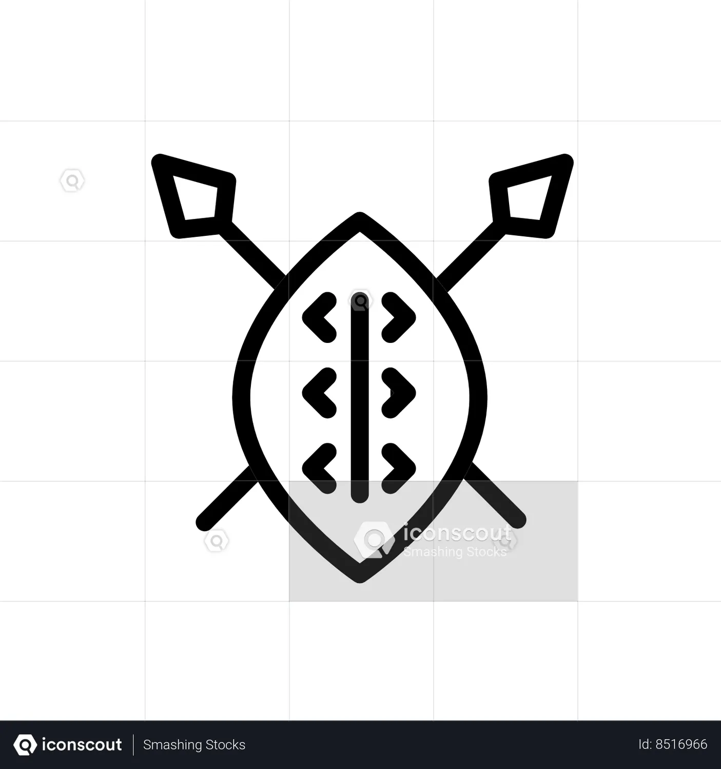 Zulu Shield Animated Icon download in JSON, LOTTIE or MP4 format