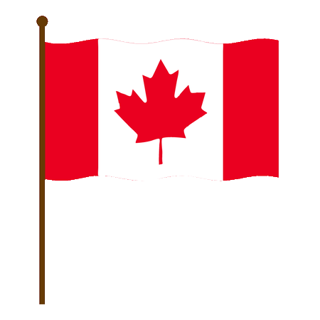 Canadian Flag Waving Gif