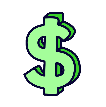 Gif De Signe Dollar Qui Tourne GIF Dollars | Tenor